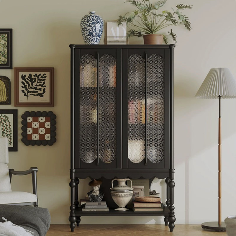 Marlao French Retro Simple Display Cabinet Wayfair